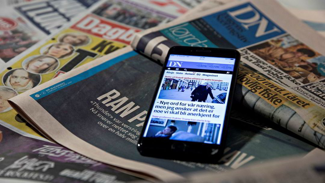 2,8 milliarder borte fra norske aviser på fem år | DN