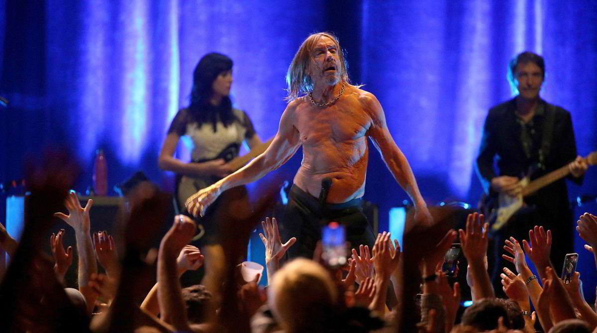Omtale av konsertene til aldrende musikalske helter som Iggy Pop og ...