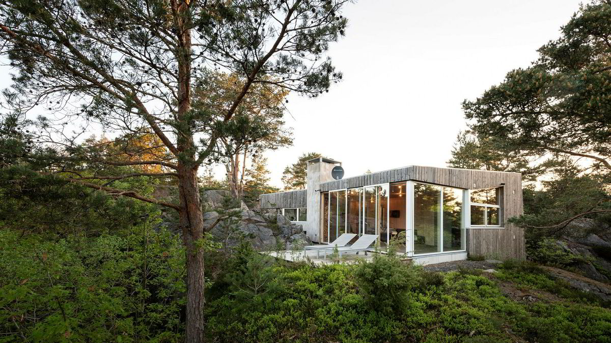 Arkitekt Harald B. Lode har tegnet hytta på Gloppe utenfor Risør (+) | DN